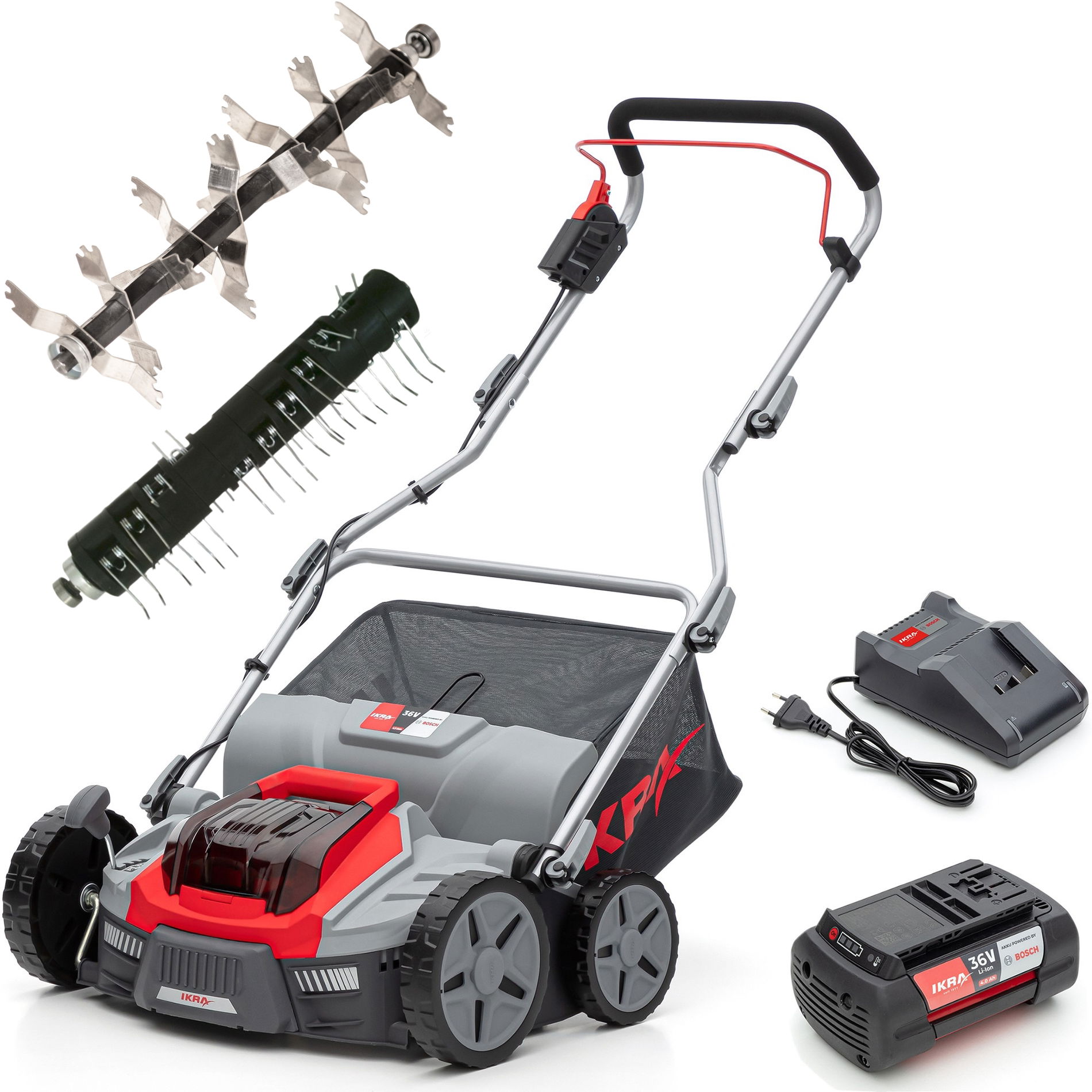 Akku 3in1 Vertikutierer & Lüfter IB-SR 36 ikra Bosch | IKRA Gartengeräte