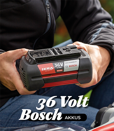 Akku & Ladegeräte für Ihre 36 Volt Akku-Geräte | IKRA Gartengeräte