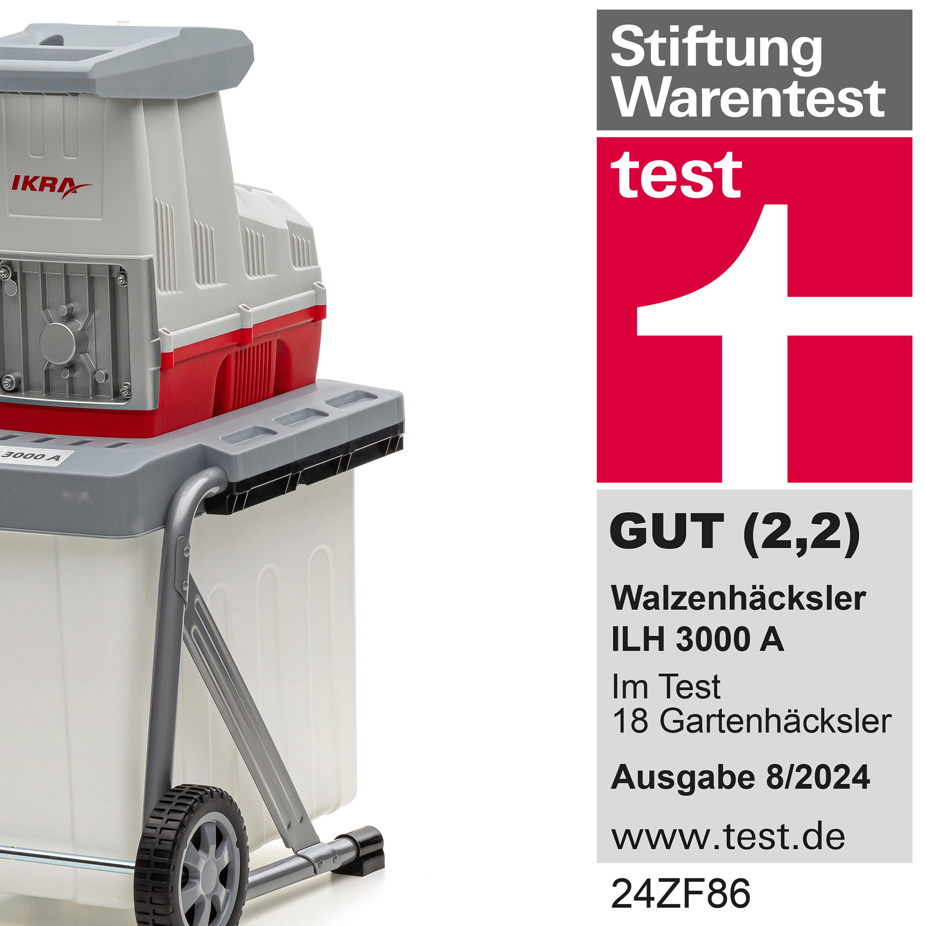 Elektro Leisewalzen Gartenhäcksler ILH 3000 A Titanschere | IKRA ...